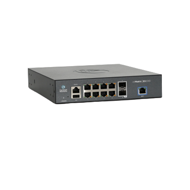 Cambium cnMatrix EX2010, Intelligent Ethernet Switch, 8 1G and 2 SFP ...