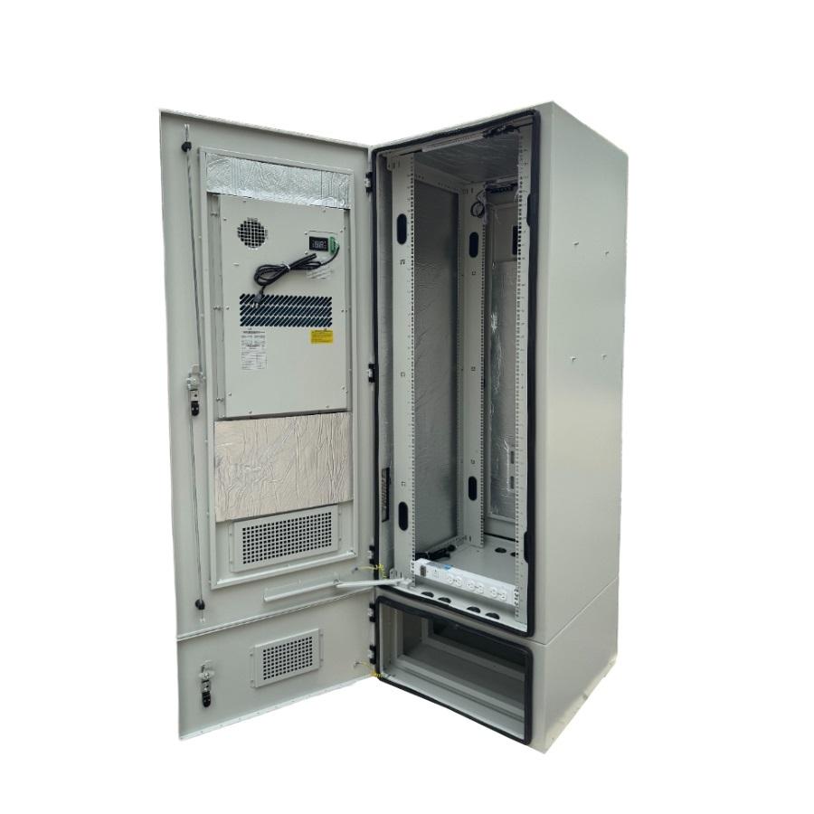 LightSaber Optics 36RU 30" Wide x 30" Deep Outdoor Cabinet with Battery ...