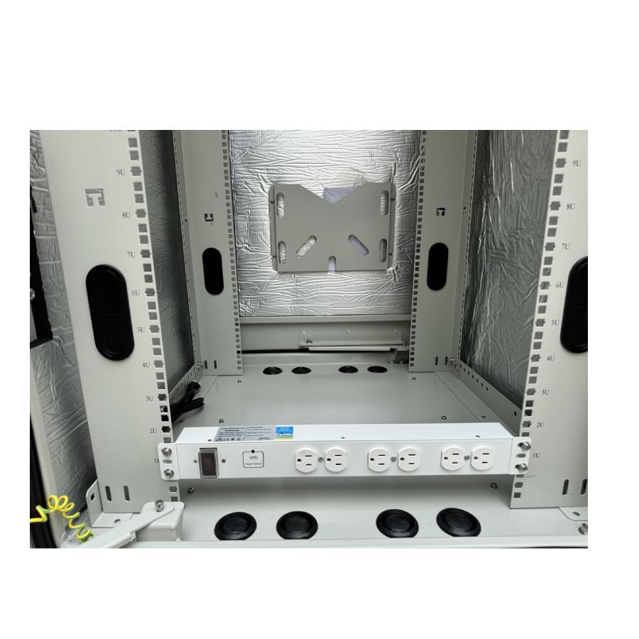 LightSaber Optics 36RU 30" Wide x 30" Deep Outdoor Cabinet with Battery ...