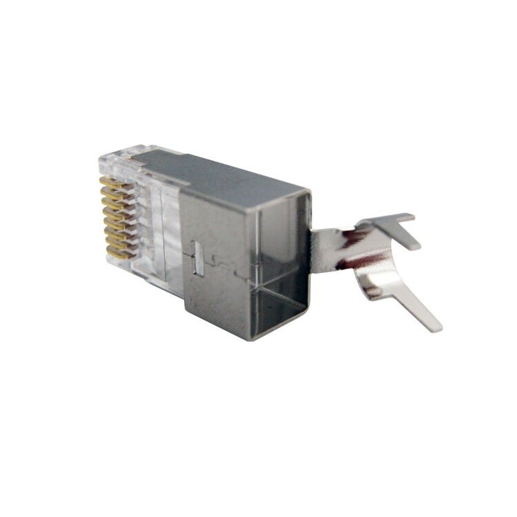 Primus Cable CAT7 8x8 Shielded RJ45 Modular Plug, 3 Prong, for Round ...