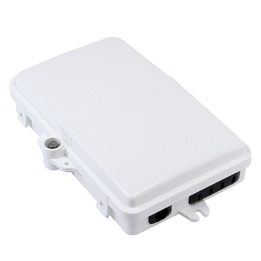 Primus Cable Fiber Termination Box, Wall Mount, Plastic, 4 Splices, Outdoor, IP-66 Rated White